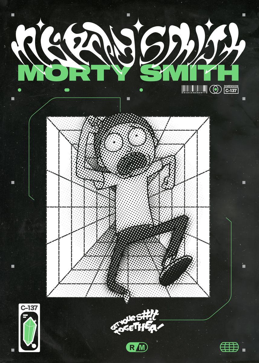 'Dimension C-137' Poster, picture, metal print, paint by Rick and Morty ...