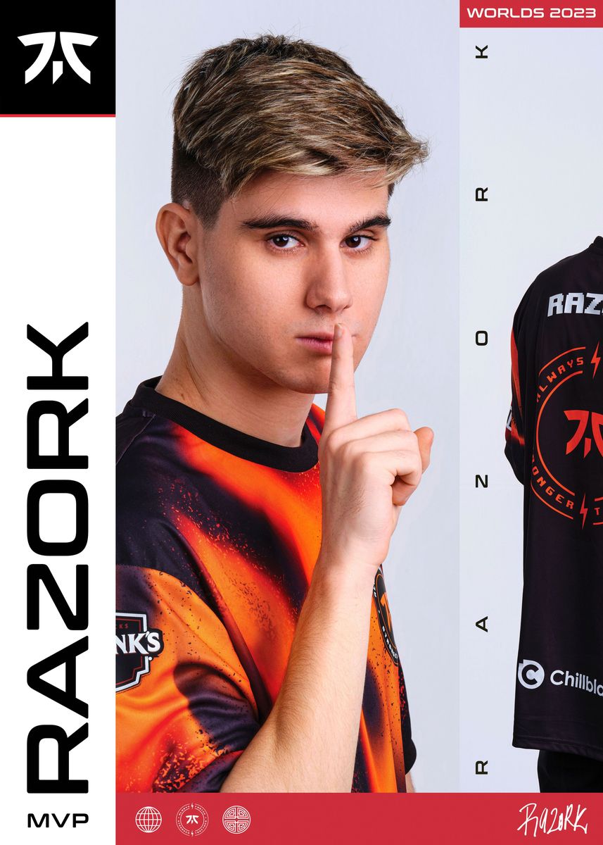 'Razork Worlds MVP' Poster, picture, metal print, paint by Fnatic ...