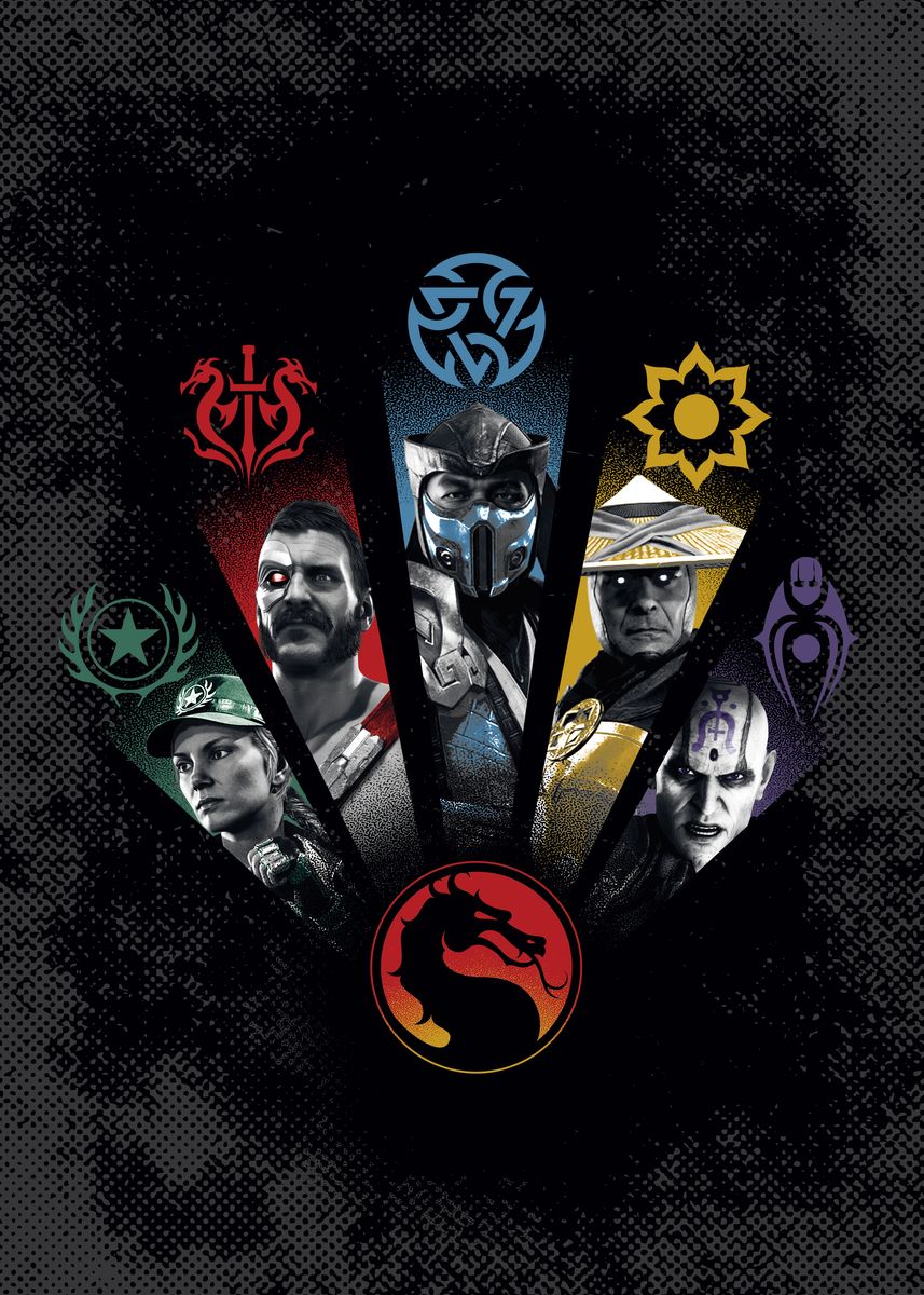 'Factions' Poster, picture, metal print, paint by Mortal Kombat | Displate