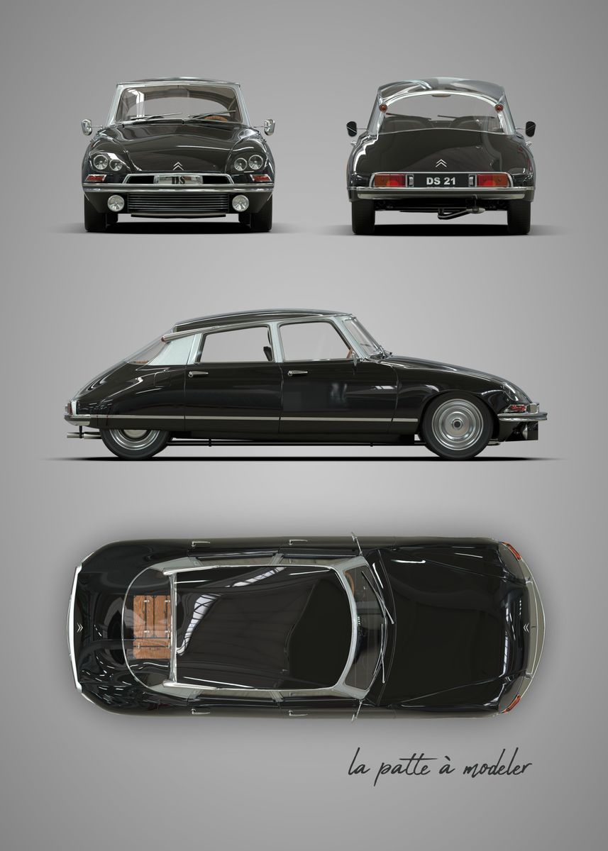 'Citroen DS' Poster by LAPATTEAMODELER | Displate