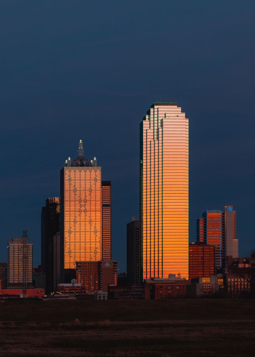 'Dallas towers' Poster, picture, metal print, paint by Yann Droy | Displate