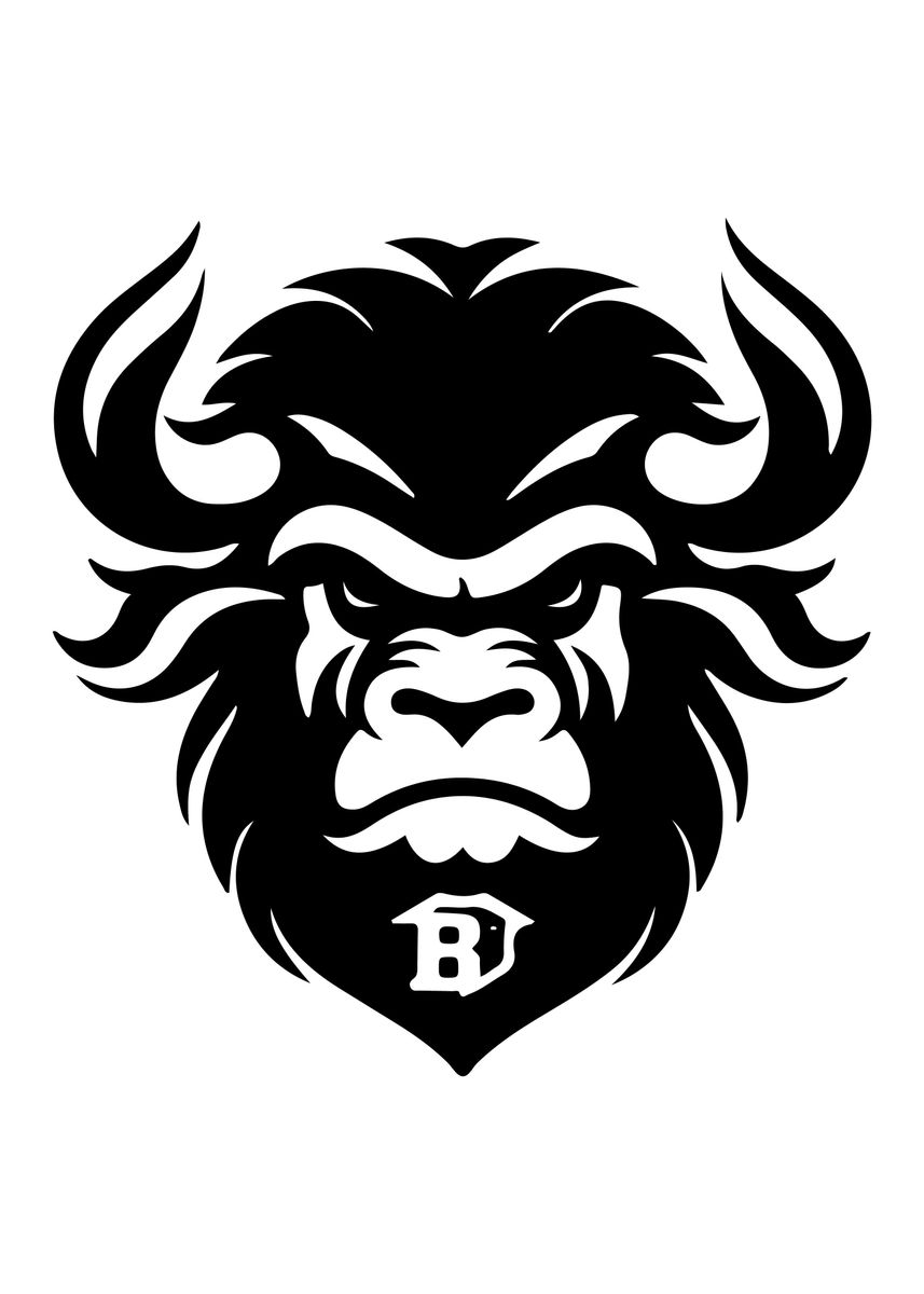 'Buffalo Stencil Design' Poster, picture, metal print, paint by ...