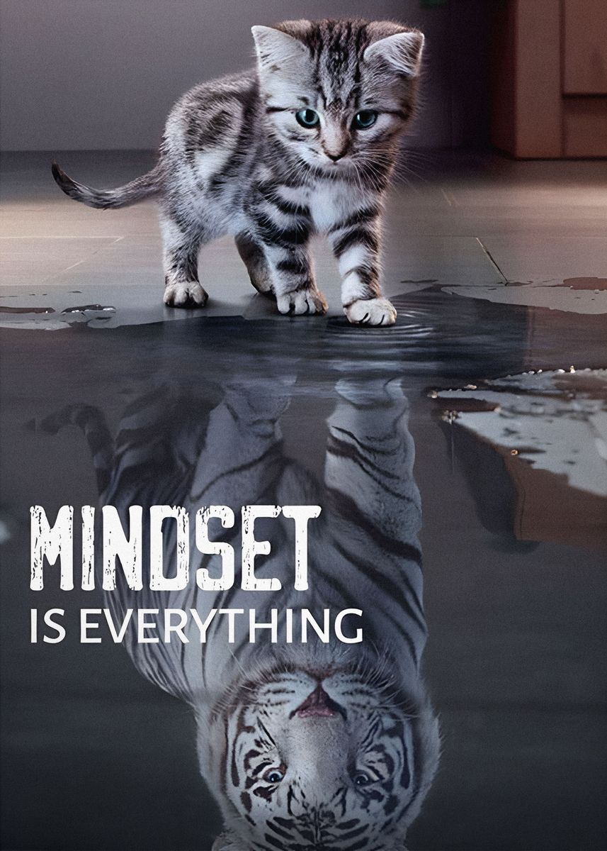 'Mindset is everything' Poster, picture, metal print, paint by Uber ...