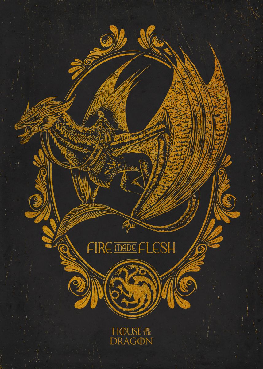 'Fire Made Flesh' Poster, picture, metal print, paint by House of the ...