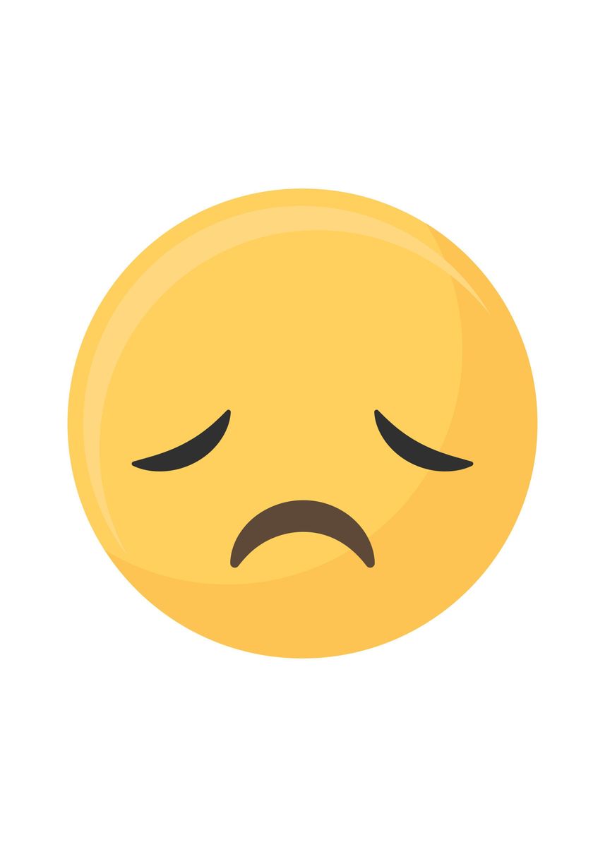 'Emoticons sad' Poster, picture, metal print, paint by Dede Wiradinata ...