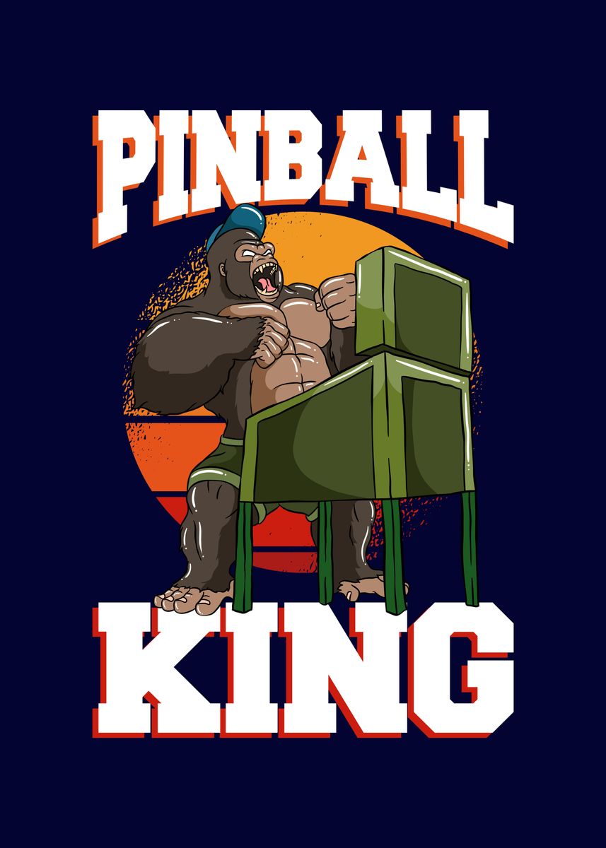 'Pinball Table Pinball' Poster, picture, metal print, paint by MzumO ...