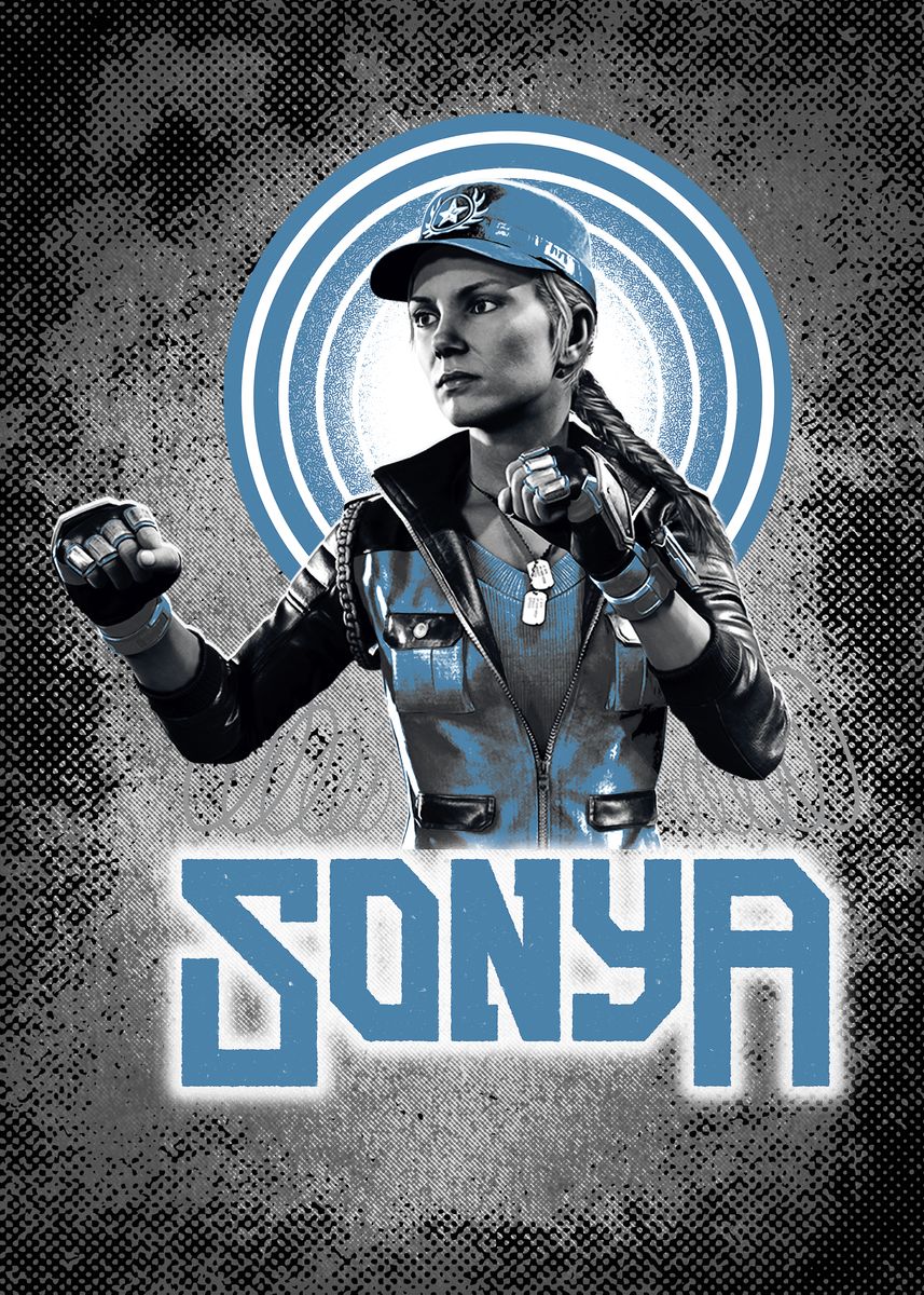 'Sonya Blade' Poster, picture, metal print, paint by Mortal Kombat ...
