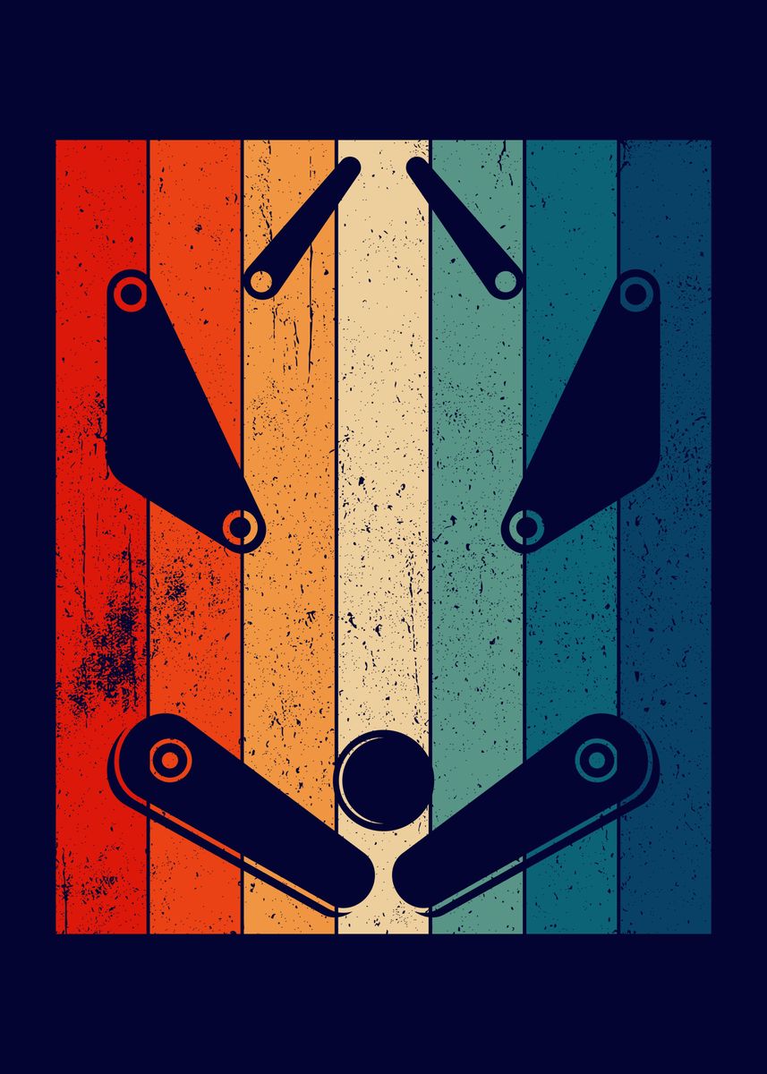 'Pinball Table Pinball' Poster, picture, metal print, paint by MzumO ...