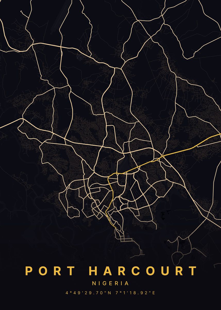 'Port Harcourt Nigeria' Poster, picture, metal print, paint by Kemi ...