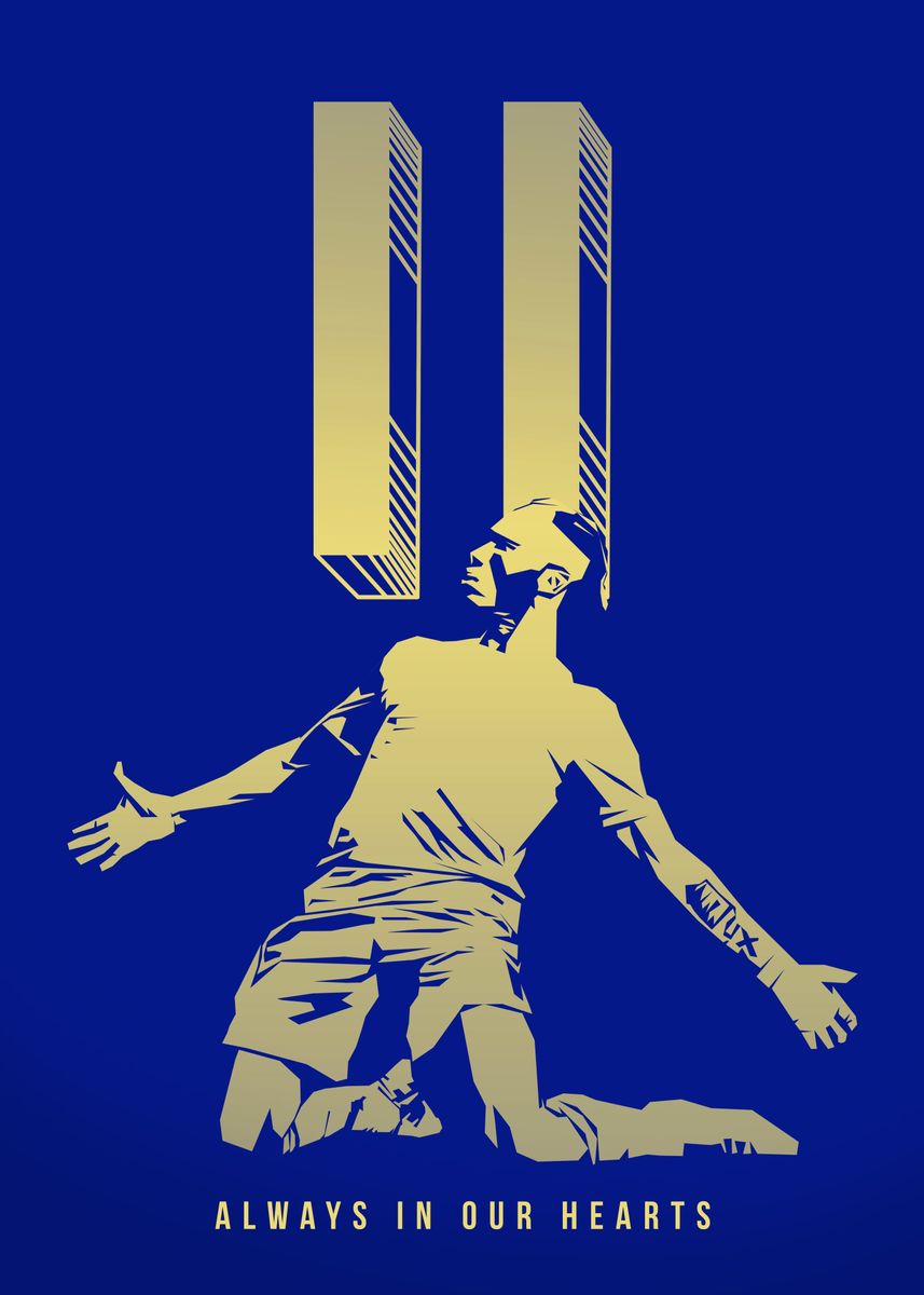 'FOOTBALL LEGEND DROGBA' Poster, picture, metal print, paint by turé ...