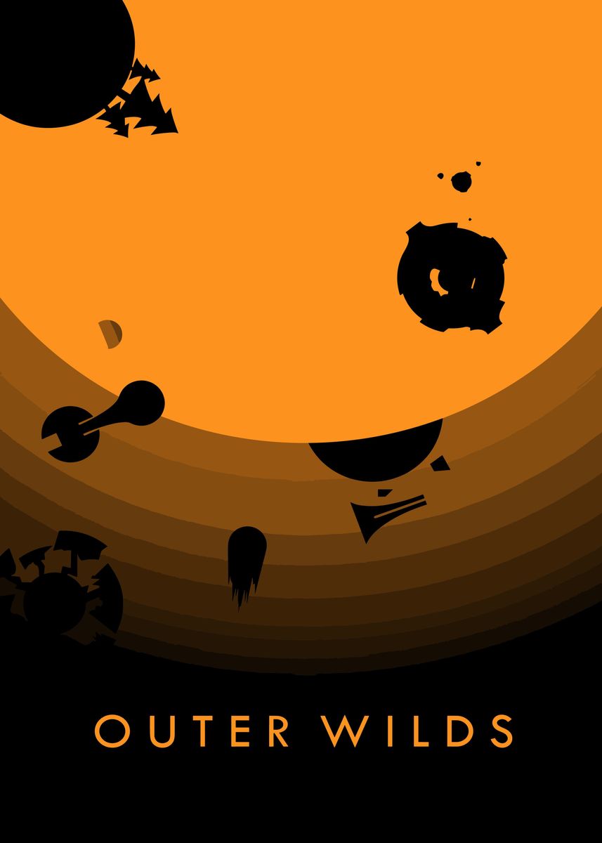 'outer wilds' Poster, picture, metal print, paint by Samuel Barocoz | Displate