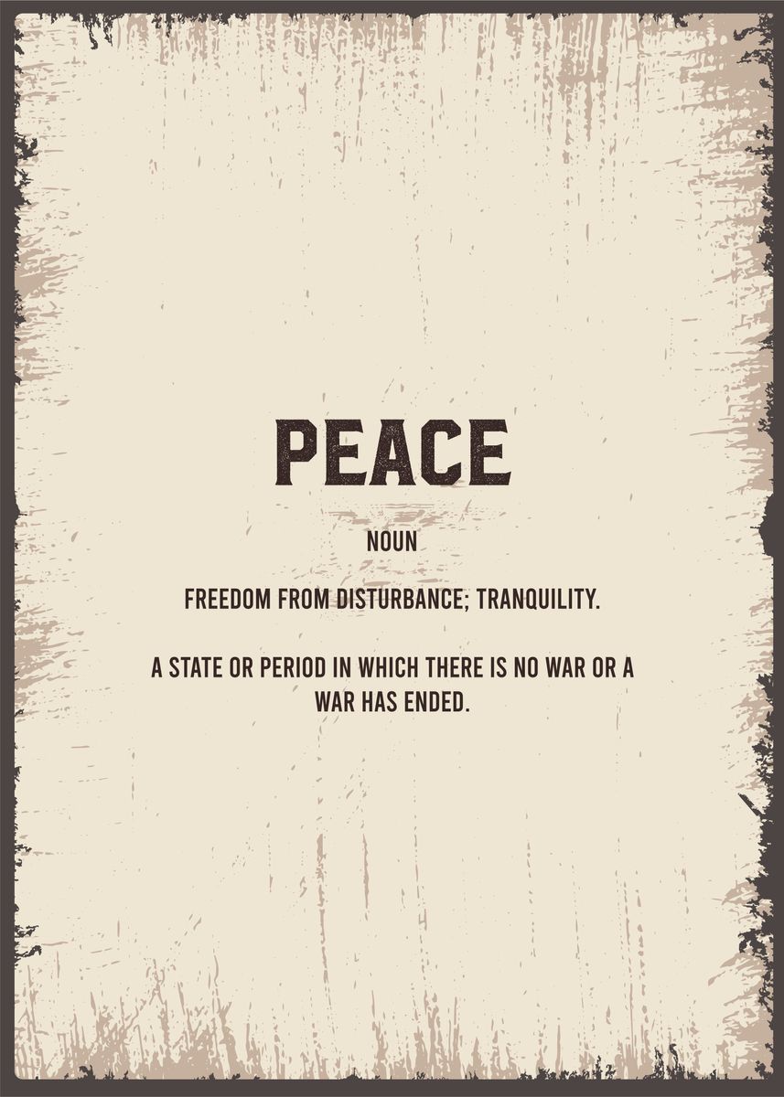 'peace ' Poster by Trending Displate Posters | Displate