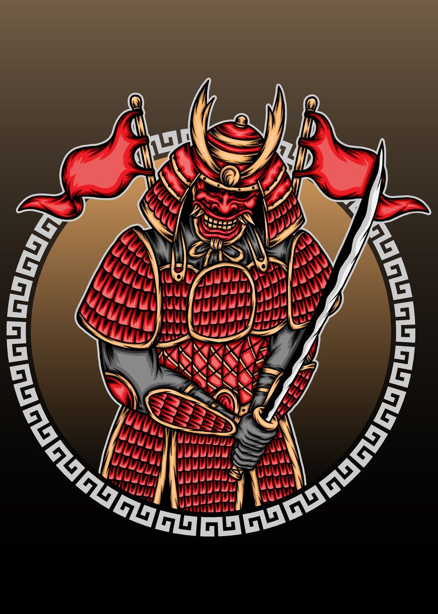 'Samurai Ronin Warrior' Poster, picture, metal print, paint by Cyborg ...