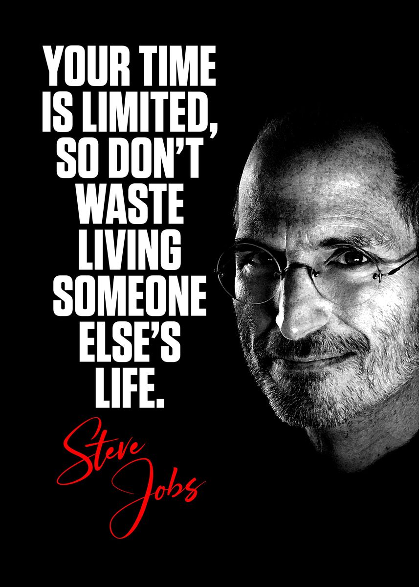 'Inspirational Quote Apple' Poster, picture, metal print, paint by Team ...