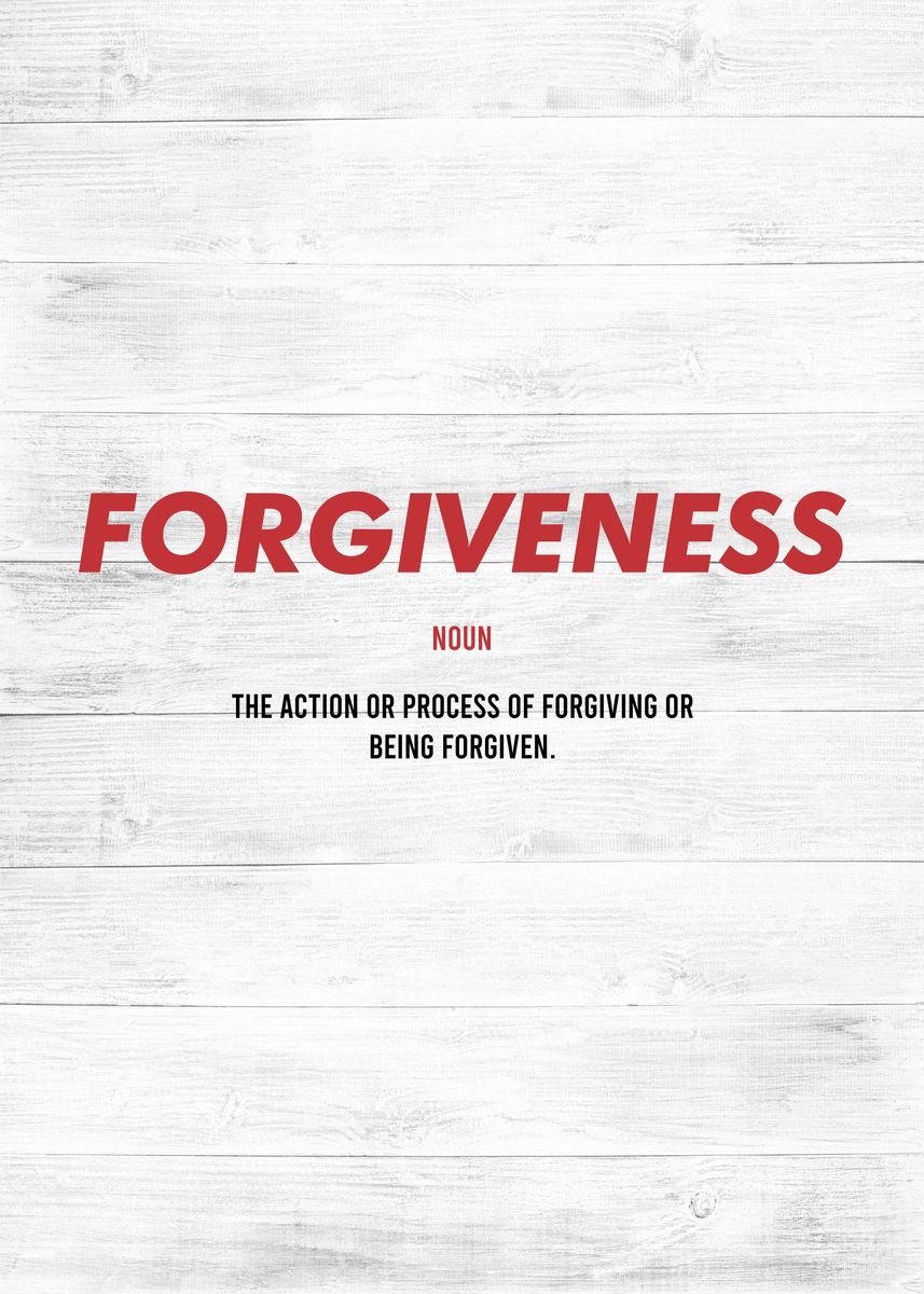 'forgiveness' Poster by Top Collection Posters | Displate
