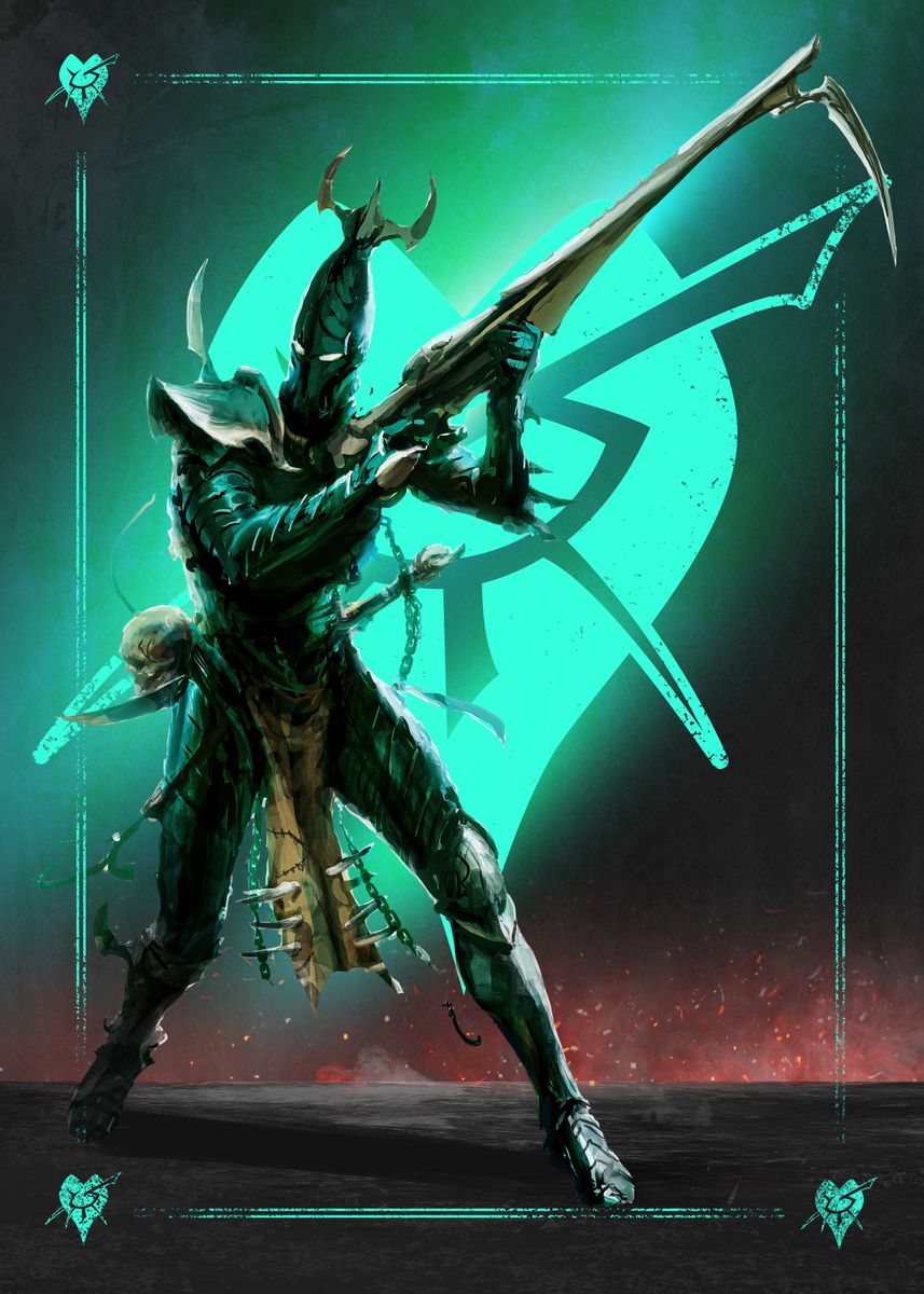 'Drukhari Warrior 1' Poster, picture, metal print, paint by Warhammer ...