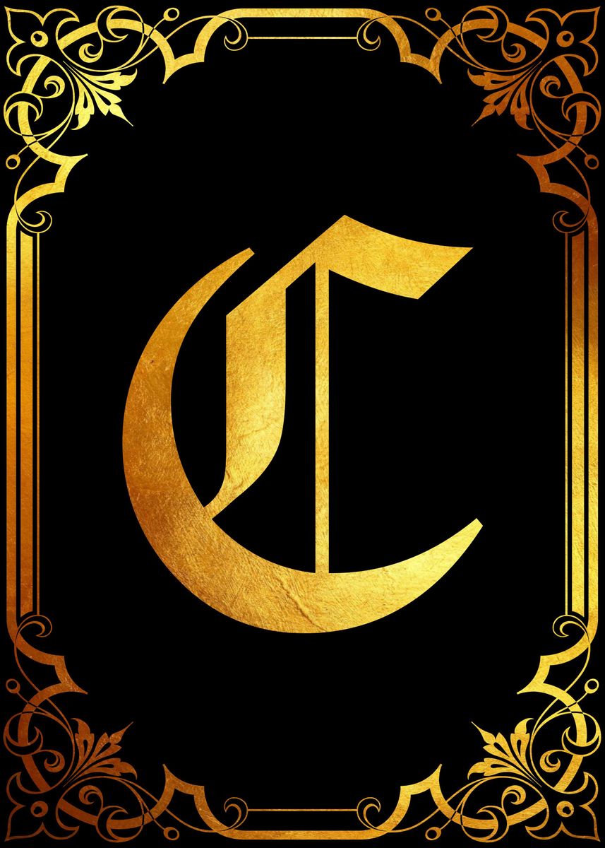 'C' Poster, picture, metal print, paint by Art Fundamentals | Displate