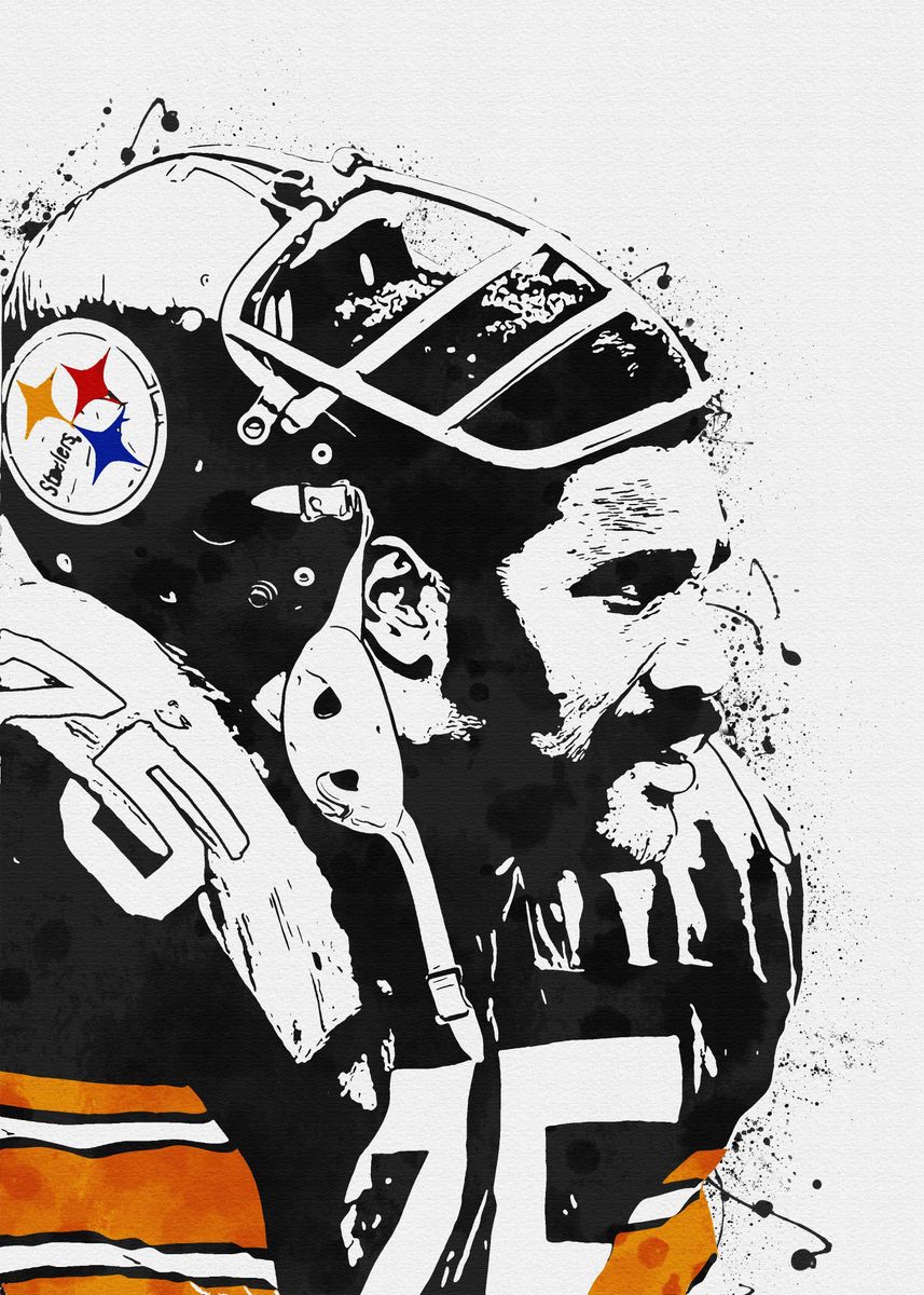 'Mean Joe Greene' Poster, picture, metal print, paint by Paul C. Lane ...
