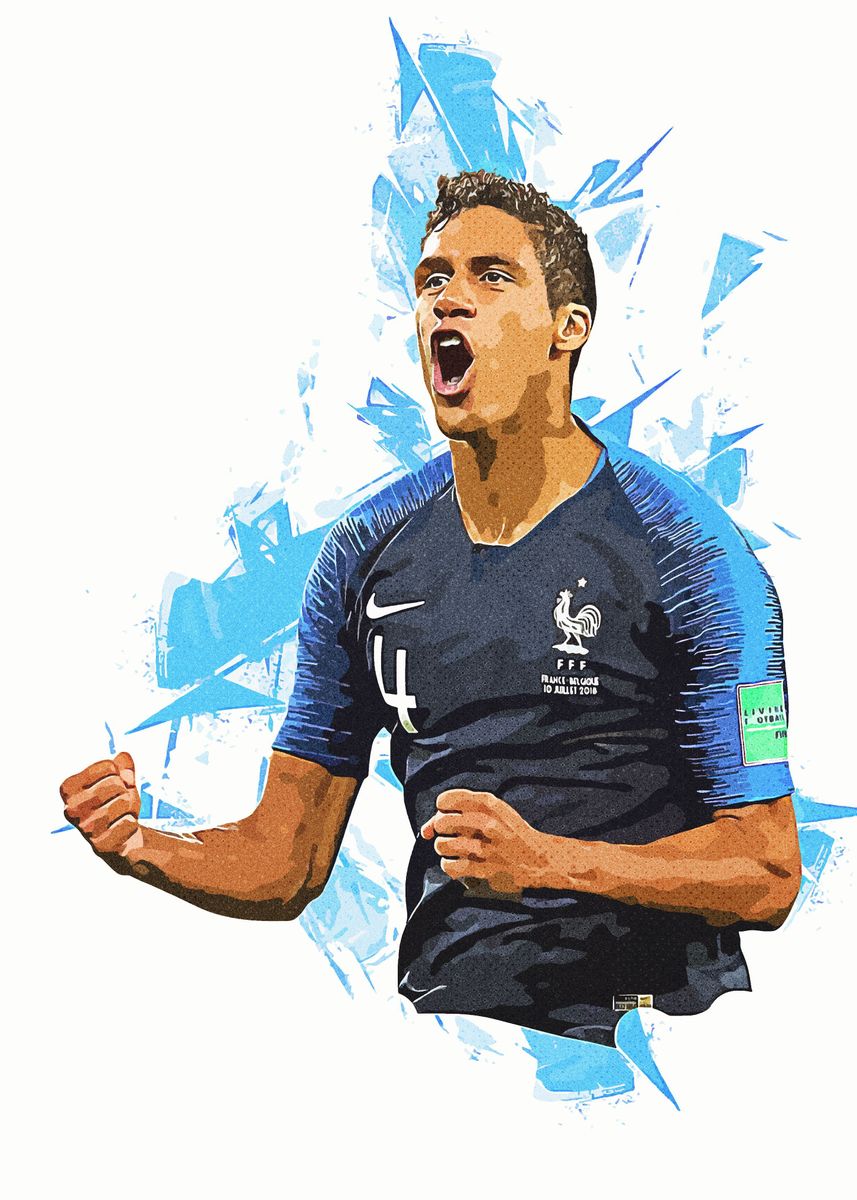 'Raphael Varane France' Poster, picture, metal print, paint by Louise ...