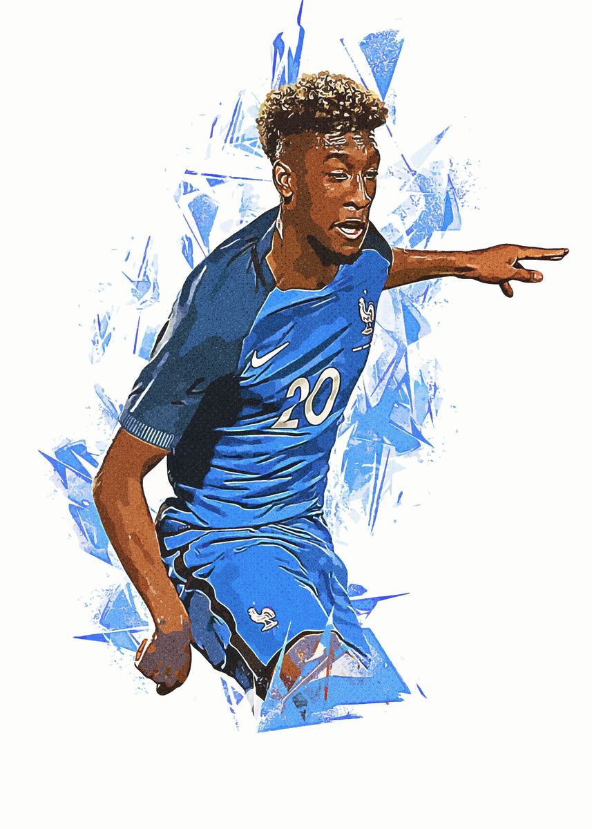 'Kingsley Coman' Poster, picture, metal print, paint by Louise Estrada ...