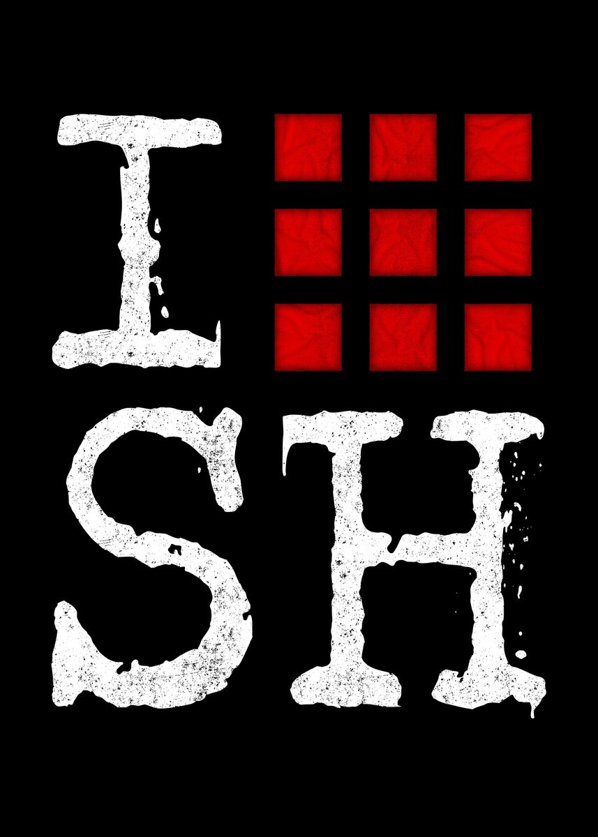 'I love SH' Poster, picture, metal print, paint by Demonigote Shirts ...