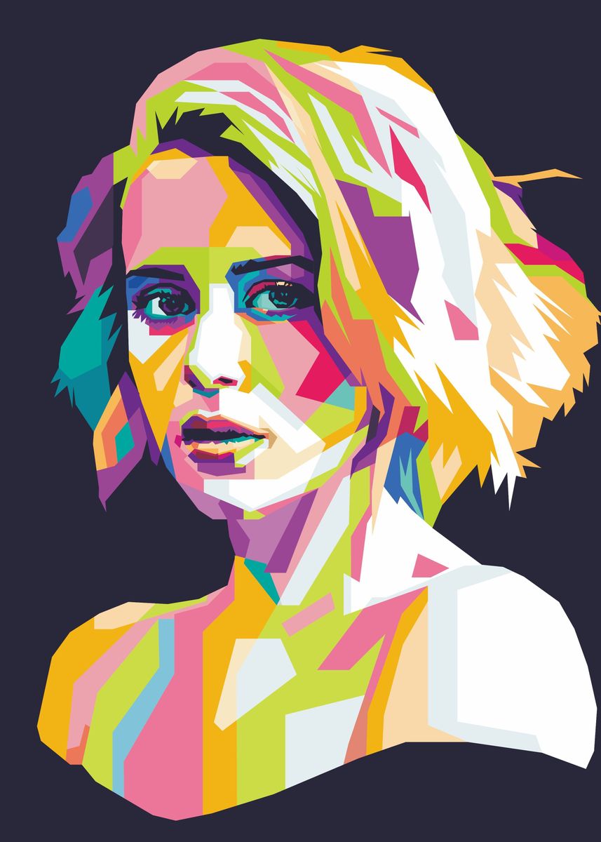 'Claire Foy' Poster, picture, metal print, paint by Muhammad Renaldy ...