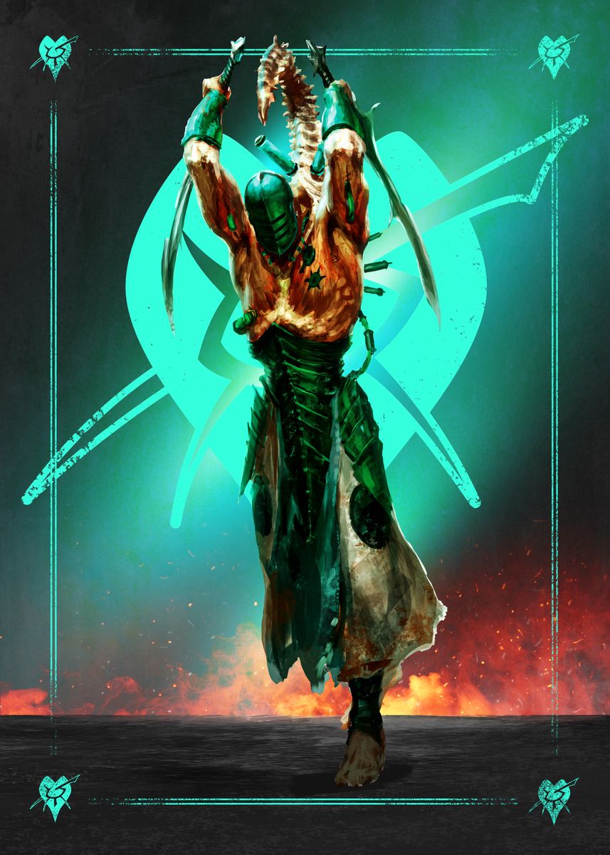 'Drukhari Wrack' Poster, picture, metal print, paint by Warhammer ...