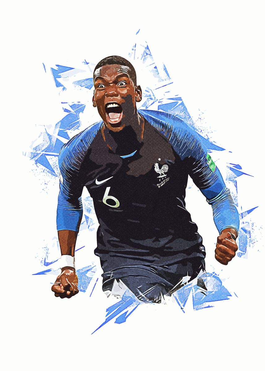 'Paul Pogba France ' Poster, picture, metal print, paint by Louise ...