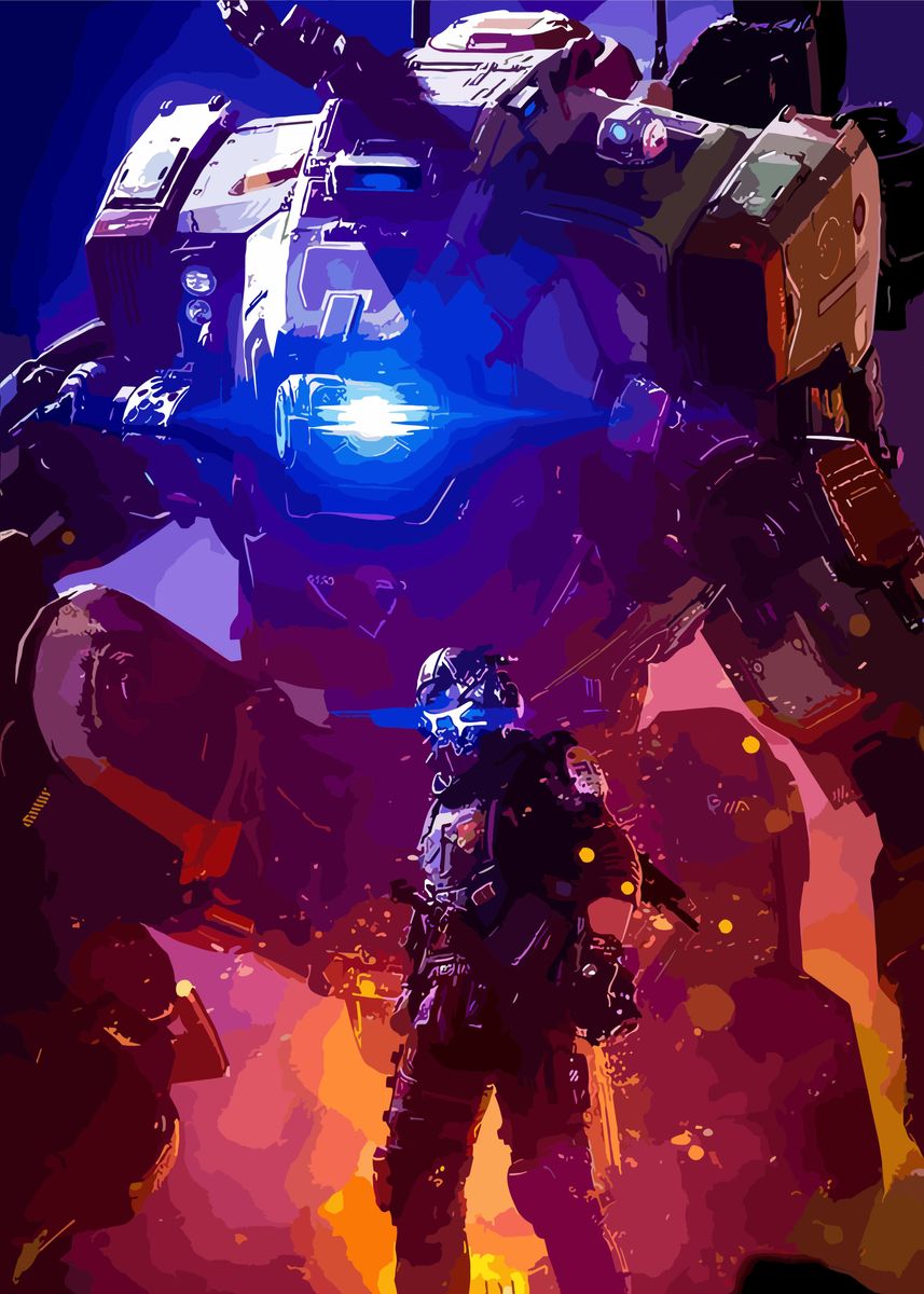'Titanfall' Poster, picture, metal print, paint by putu putu | Displate