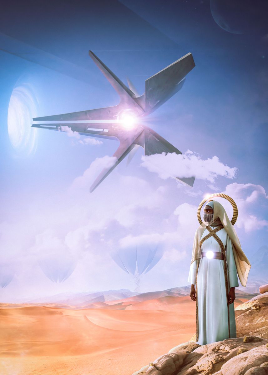 'Dune Desert' Poster, picture, metal print, paint by Auralian | Displate