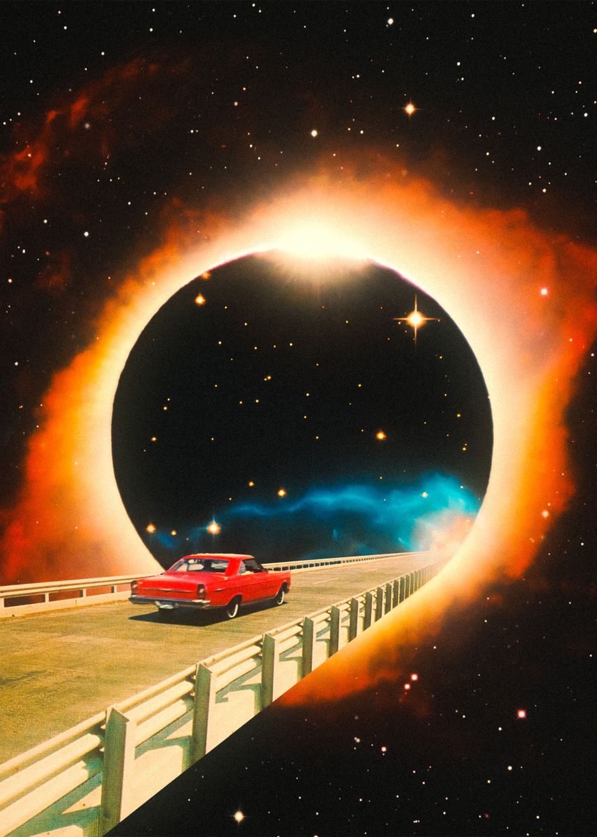 'Cosmic Highway' Poster, picture, metal print, paint by Taudalpoi ...