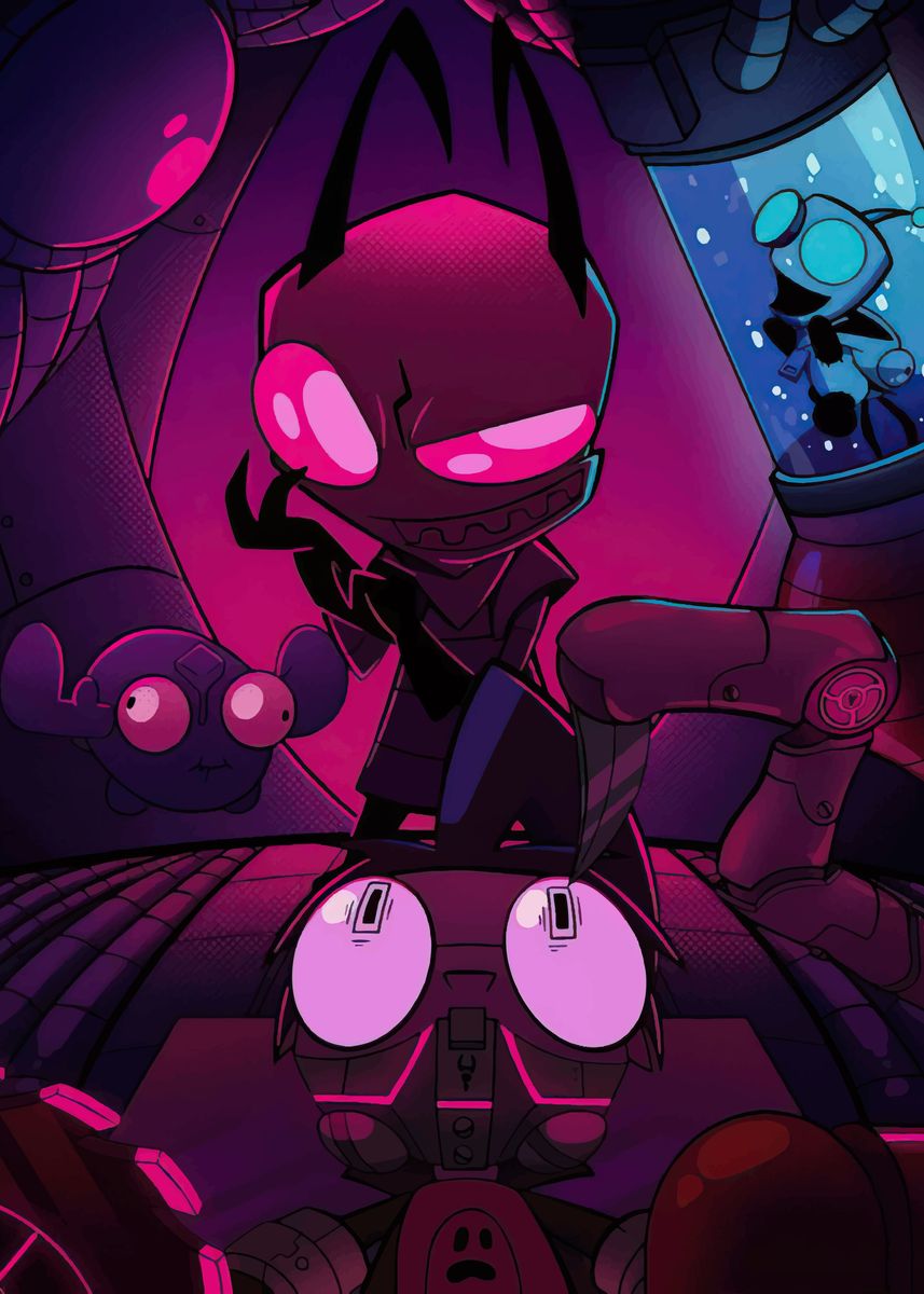 'Invader Zim' Poster, picture, metal print, paint by The Genk | Displate