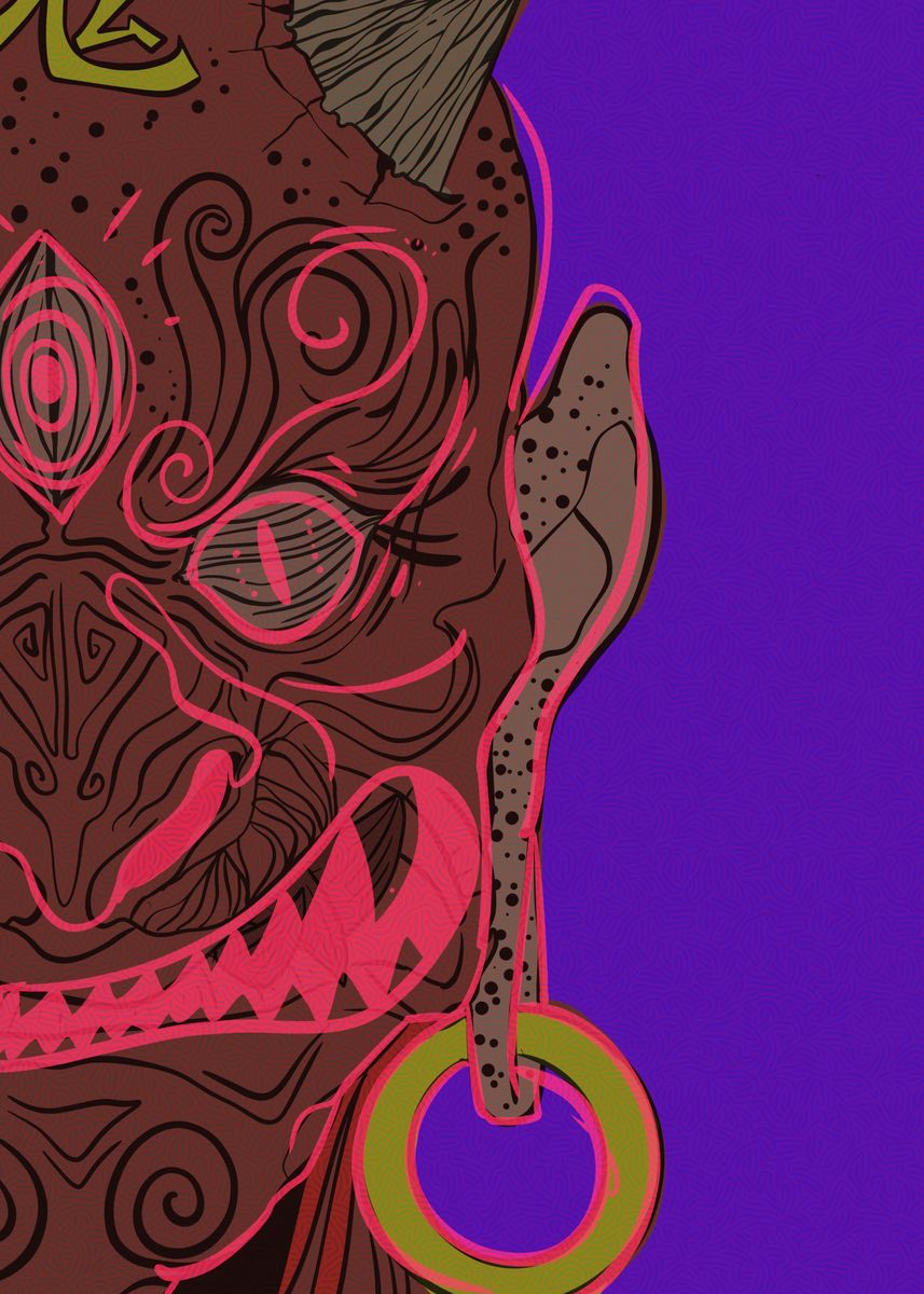 'Demon art' Poster, picture, metal print, paint by eunoia | Displate