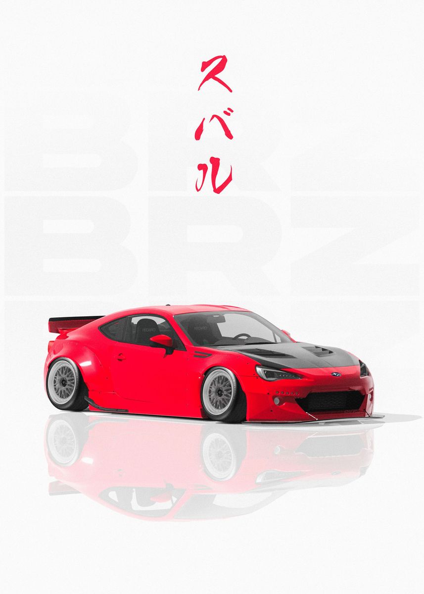 'Rocket Bunny Subaru BRZ' Poster, picture, metal print, paint by ...