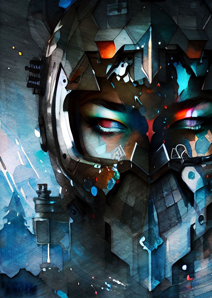 'Cyberpunk Power Suit' Poster, picture, metal print, paint by Shroom ...