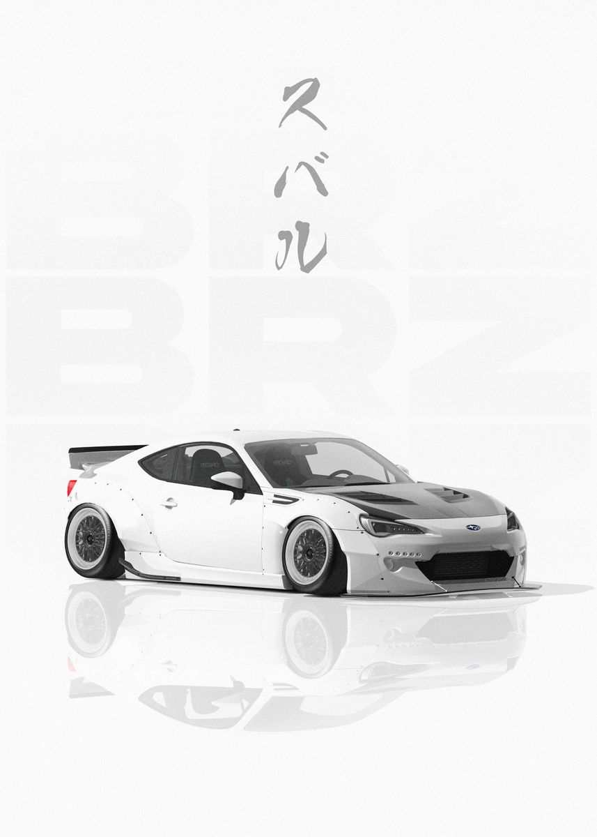 'Rocket Bunny Subaru BRZ' Poster, picture, metal print, paint by ...