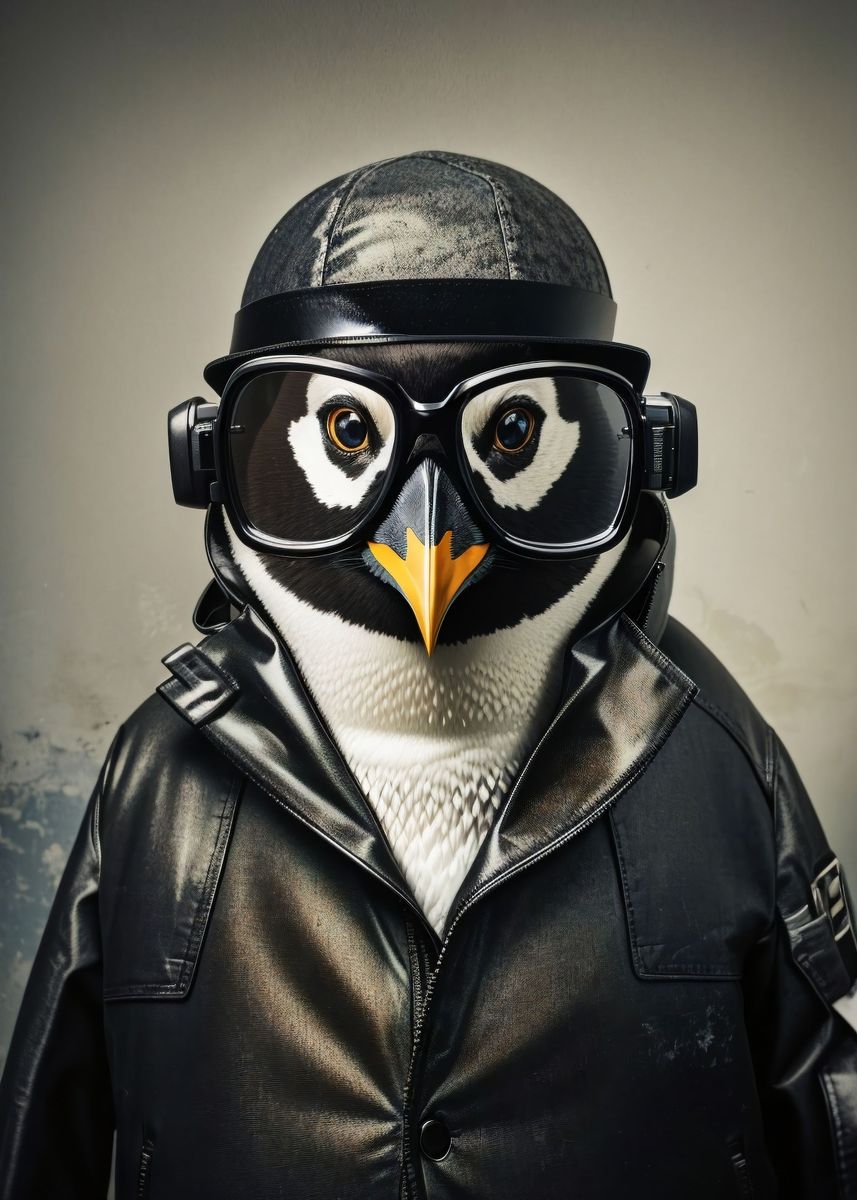 'Penguin detective' Poster, picture, metal print, paint by Ayen Khusna ...