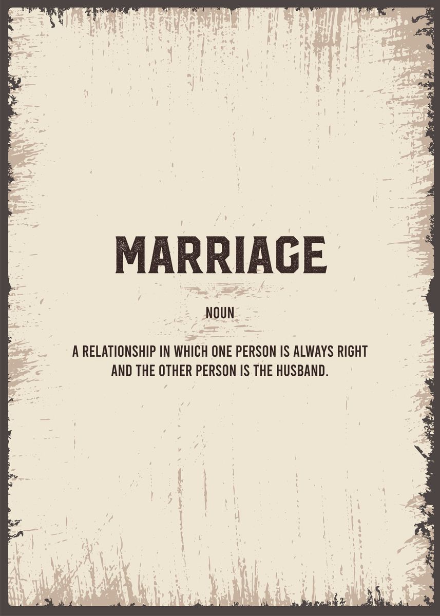 'marriage' Poster, picture, metal print, paint by Trending Displate ...