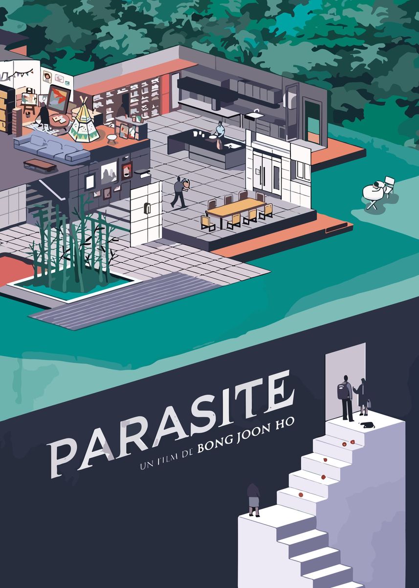 'Parasite' Poster, picture, metal print, paint by Lech Tristen | Displate