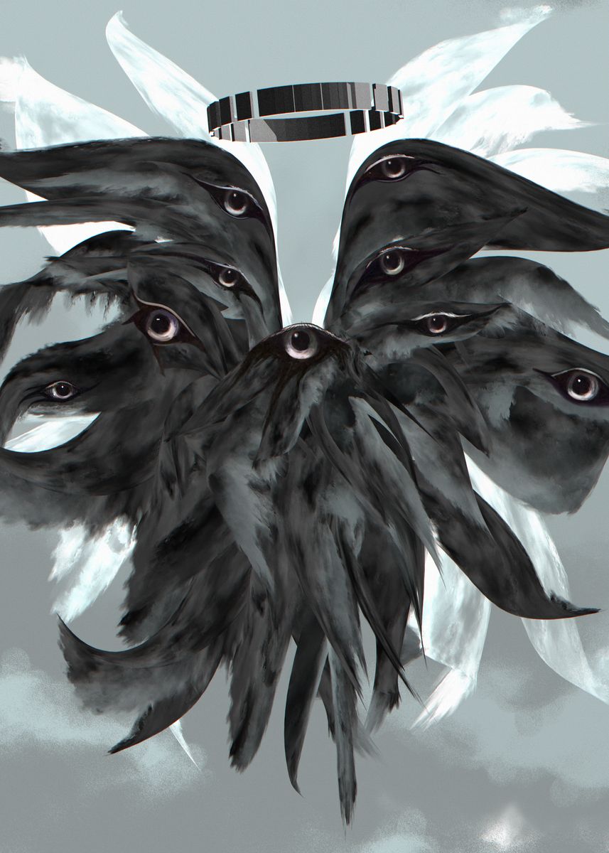 'Seraphim' Poster, picture, metal print, paint by Daniel Ignacio | Displate