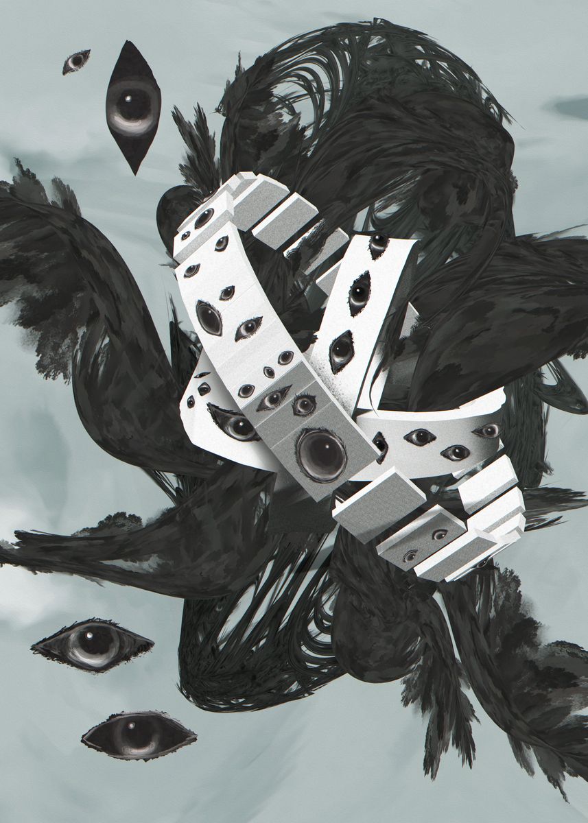 'Ophanim' Poster, picture, metal print, paint by Daniel Ignacio | Displate