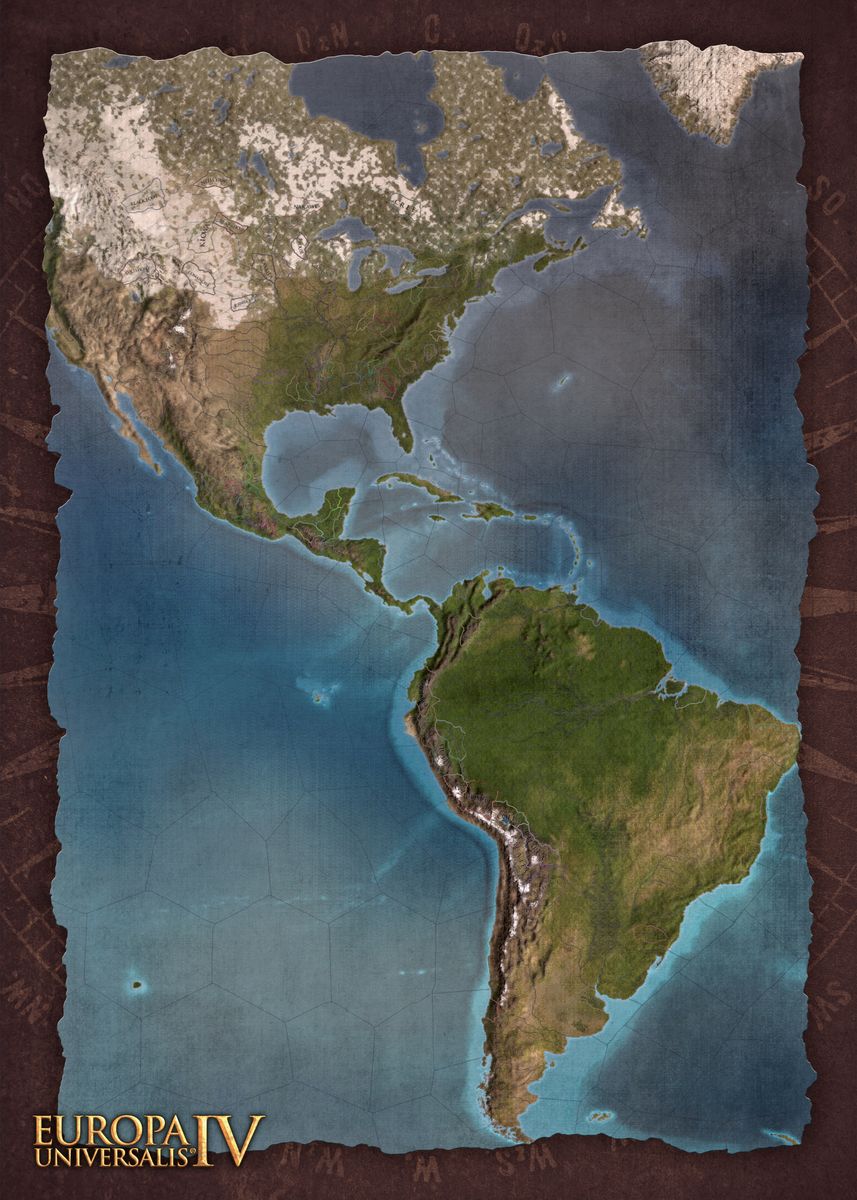 'Americas Brown Terrain' Poster by Europa Universalis IV | Displate