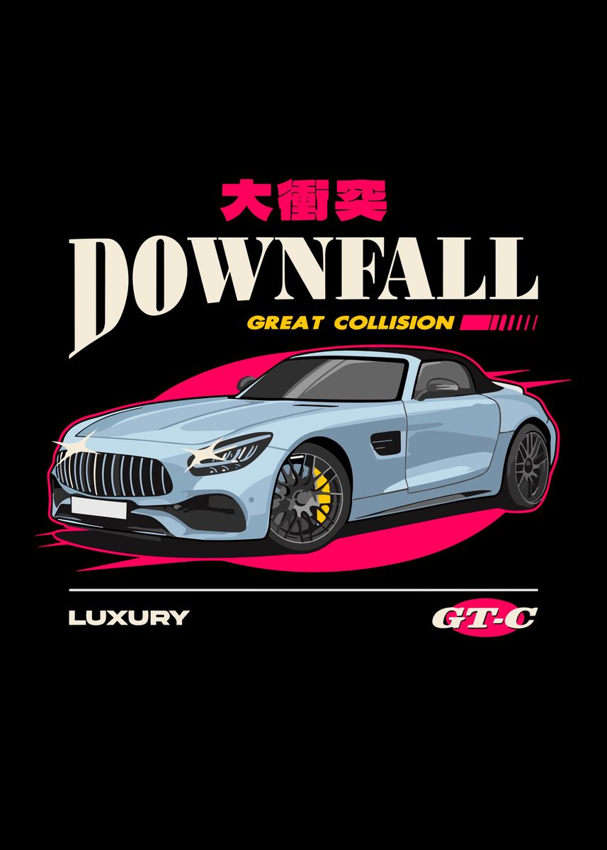 'Great Collision Car' Poster, picture, metal print, paint by Savinda ...