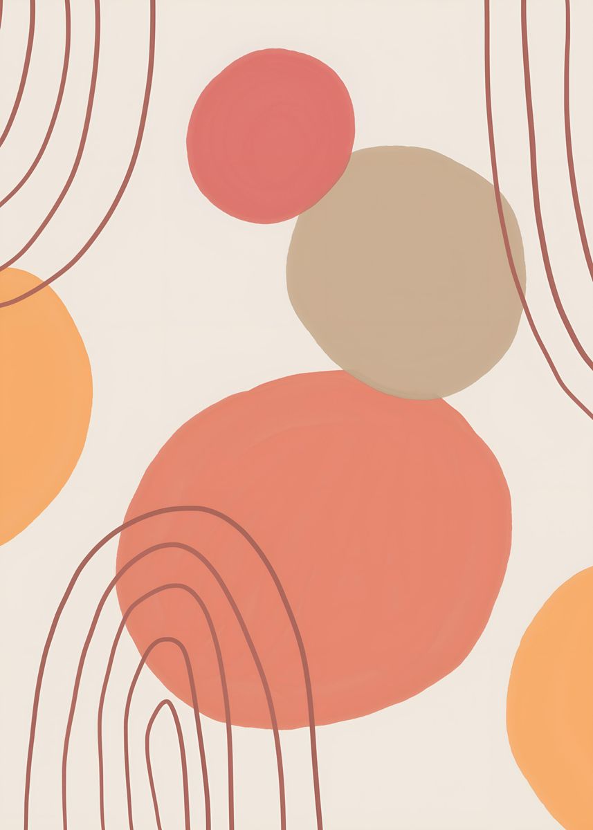 'Abstract Pastel Earthy' Poster by Yudha Anggara | Displate