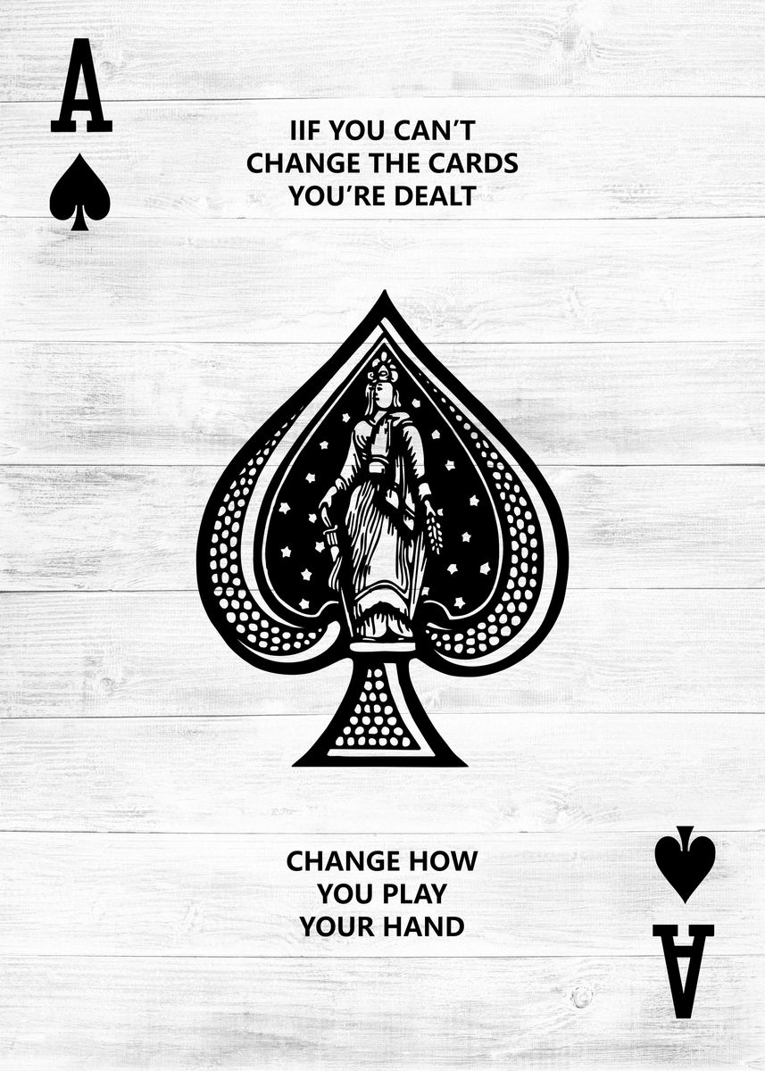 'ace motivational' Poster, picture, metal print, paint by Top ...