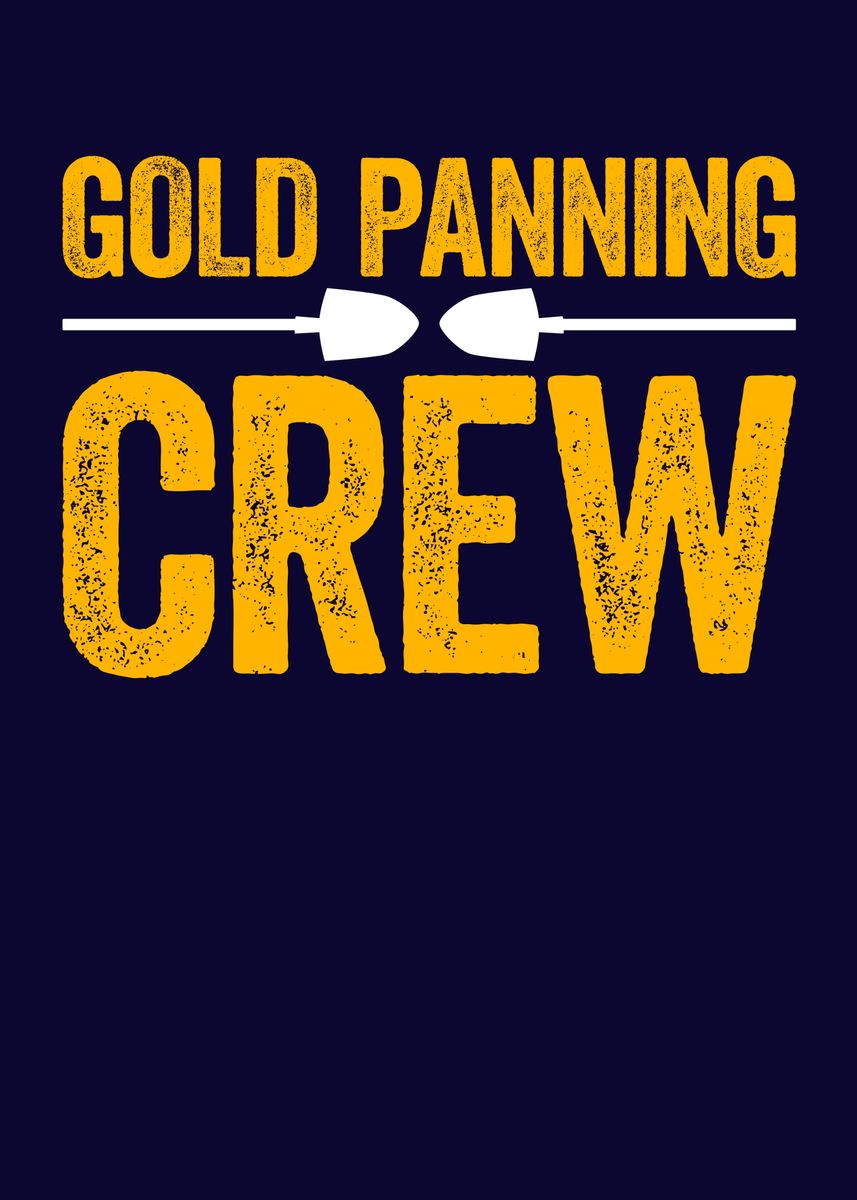 'Gold Panning' Poster, picture, metal print, paint by MzumO | Displate