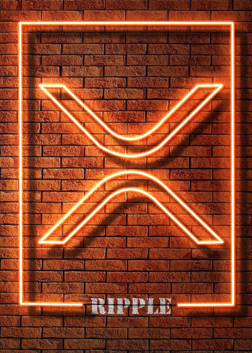'NEON RIPPLE SIGN' Poster by Abdul Oba | Displate