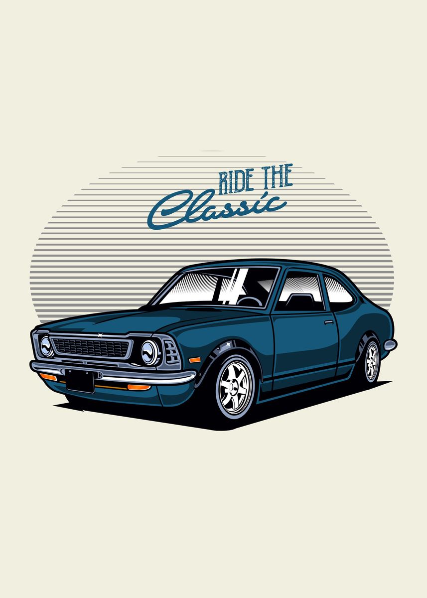 'Car Vintage Classic' Poster, picture, metal print, paint by Jame ...