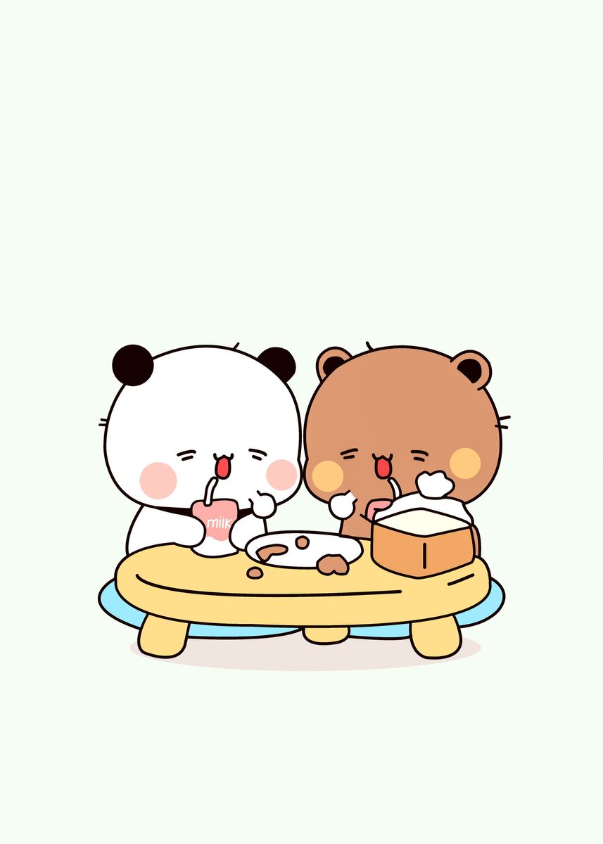 'bear cute animal ' Poster, picture, metal print, paint by Janet ...