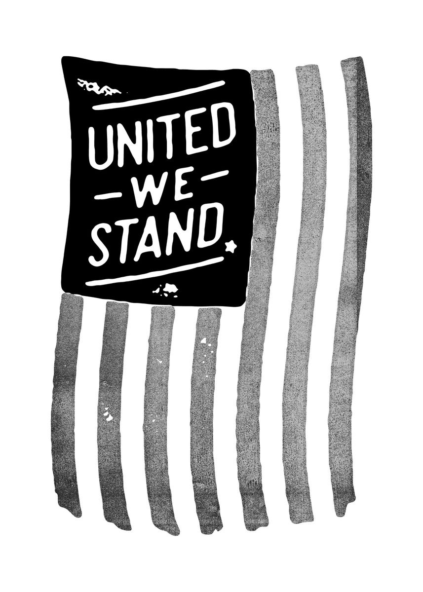 'united we stand' Poster, picture, metal print, paint by kirana sasti ...